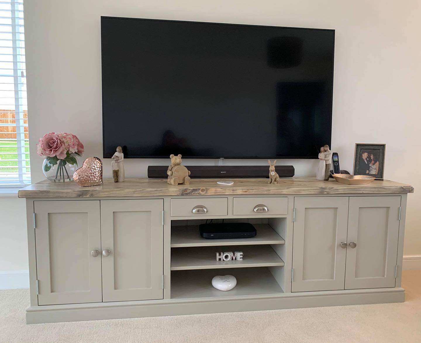 7ft Shaker TV Stand - Farmhouse Furniture