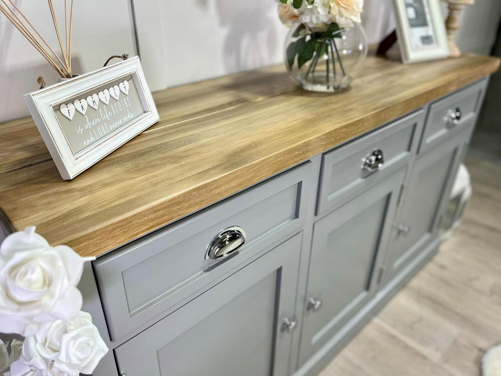 150cm Shaker Sideboard - Farmhouse Furniture