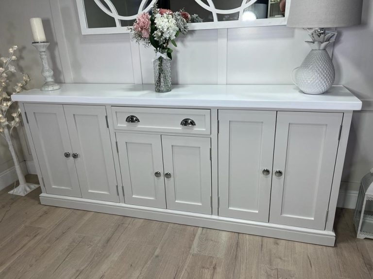 Large 6ft 6'' Shaker 6 Door Sideboard - Farmhouse Furniture