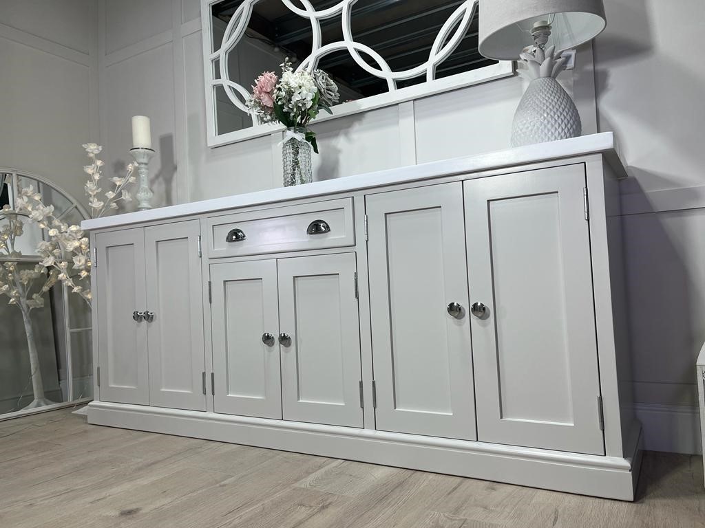 Large 6ft 6'' Shaker 6 Door Sideboard - Farmhouse Furniture