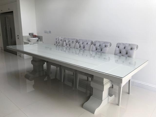 Large 3m x 1.1m Bespoke Trestle Table - Farmhouse Furniture