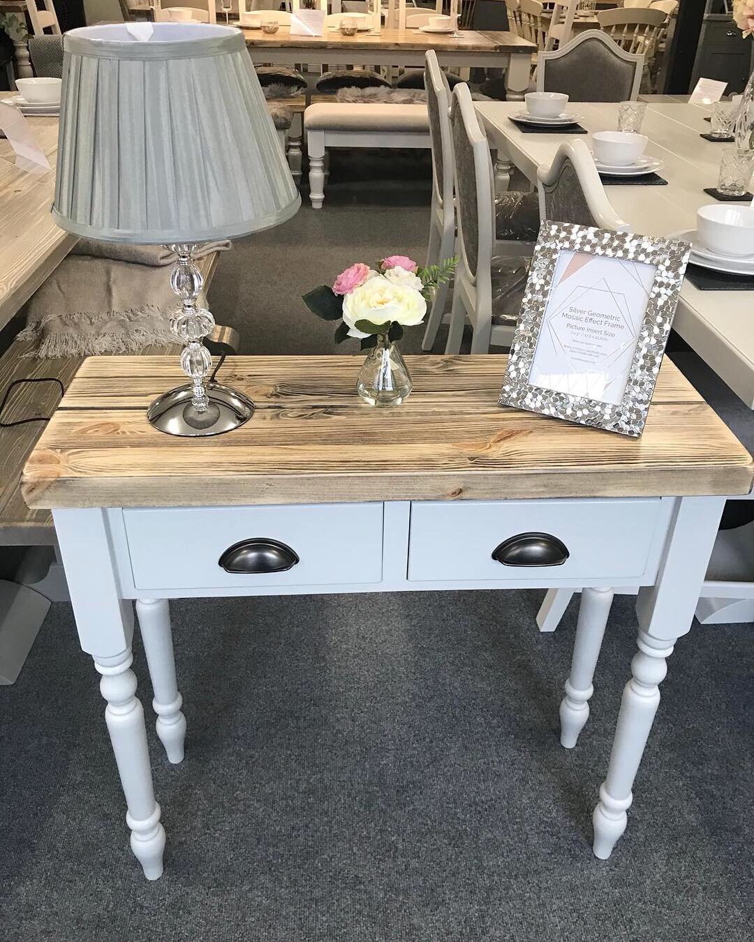 Farmhouse 2 Draw Hall Table - Farmhouse Furniture
