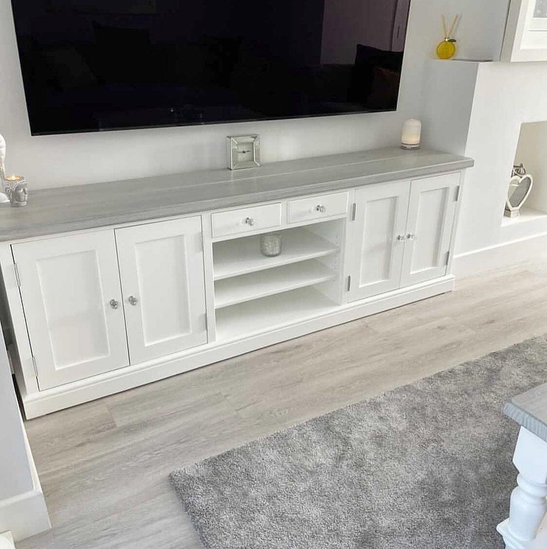 7ft Shaker Tv Stand - Farmhouse Furniture