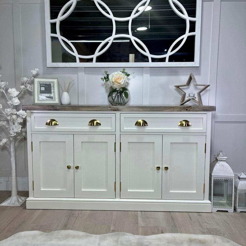 150cm 4 Door Shaker Sideboard - Farmhouse Furniture