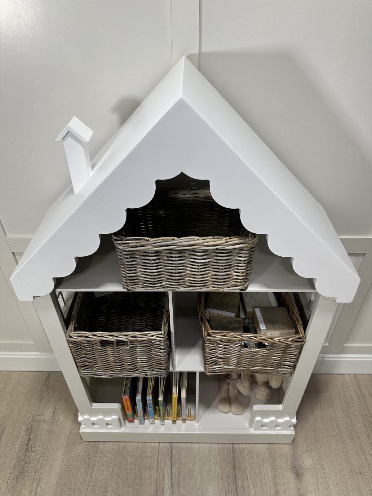 Children's Themed Wooden Bookcase in Neptune Shell - Farmhouse Furniture