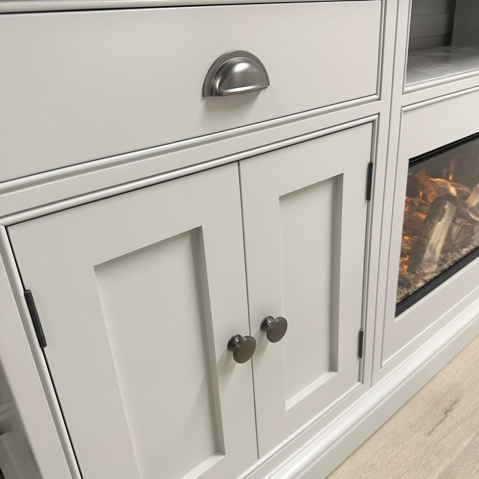 2.2m Shaker Beaded Tall Media Sideboard with 870 New Forest British ...